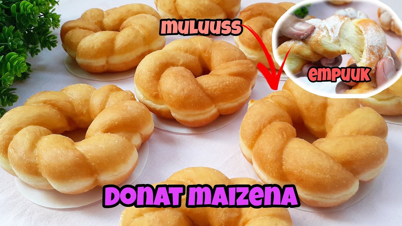DONAT MAIZENA BENTUK BUNGA MULUS & ANTI KERIPUT - EMPUKNYA KEBANGETAN ...