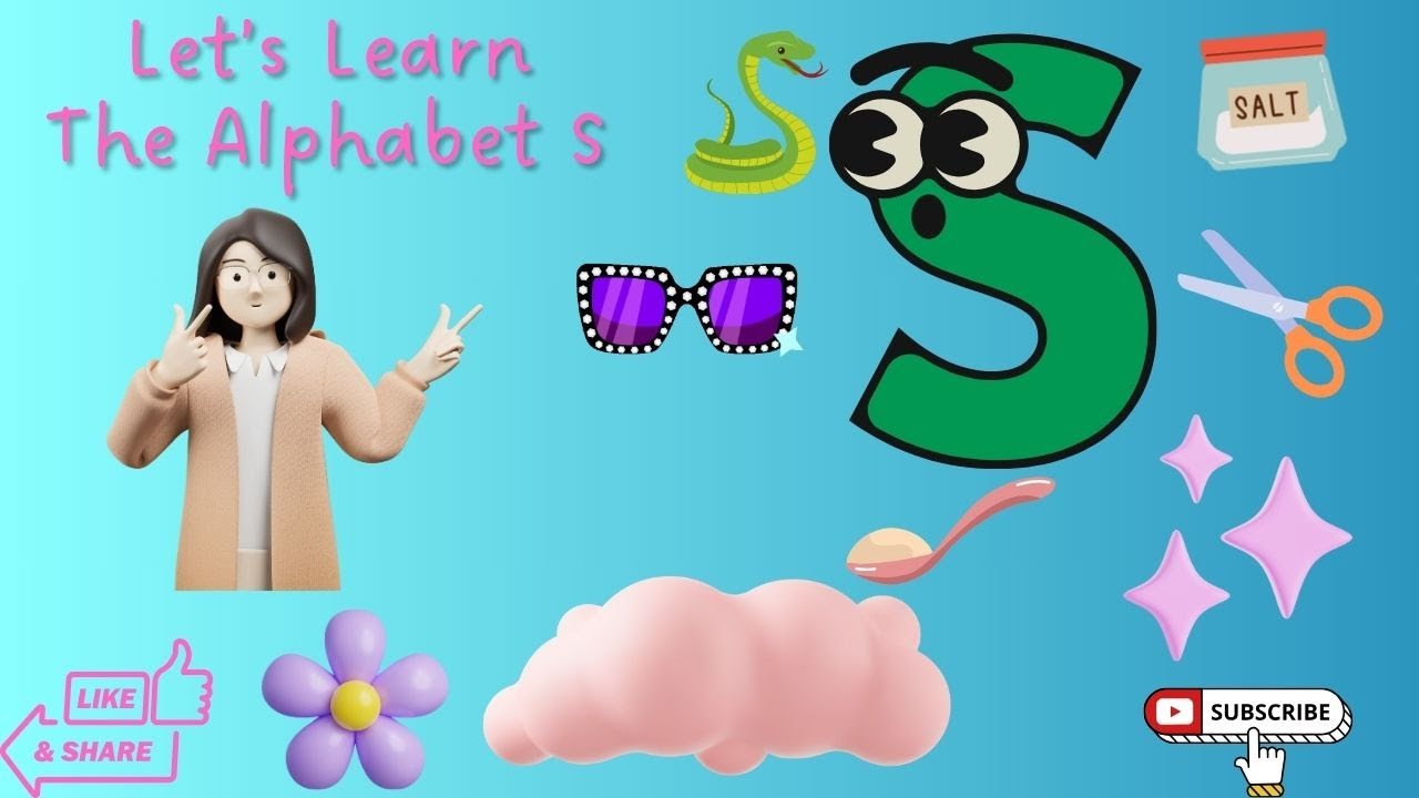 Learn The Letter S | Phonics | Signing for Babies | Letter Sounds S ...
