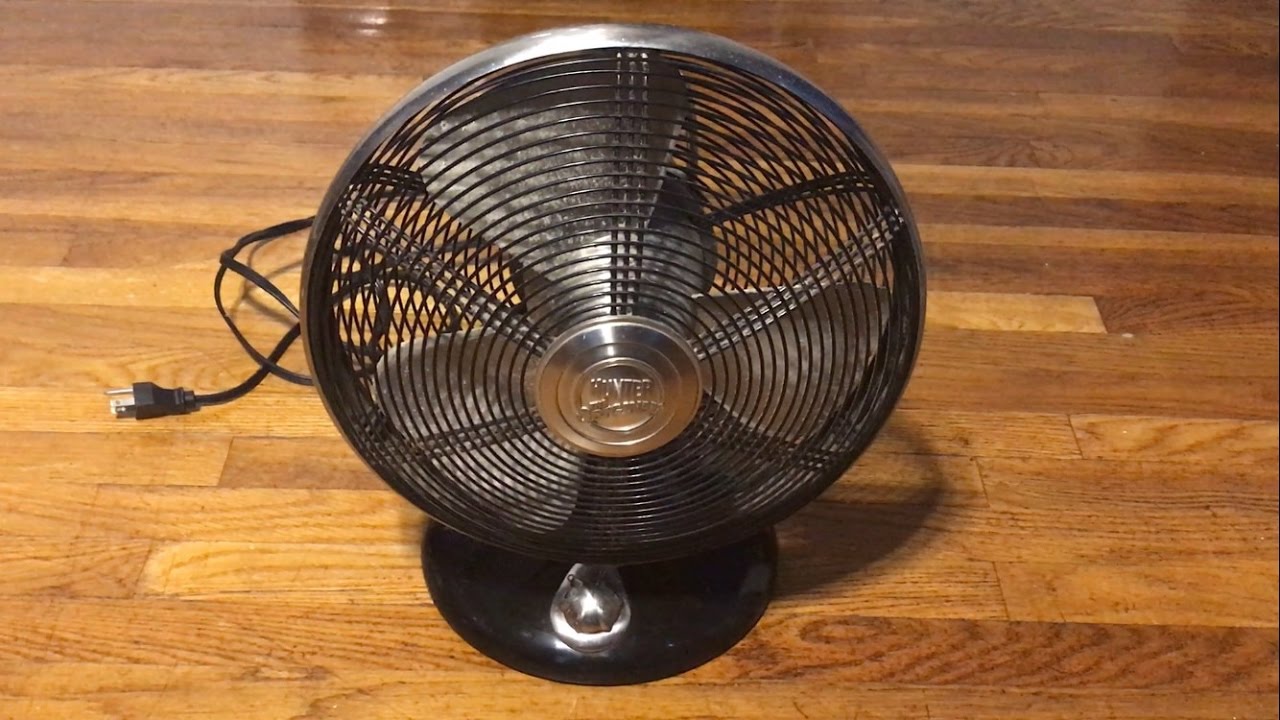 NEW FAN: Hunter Rockefeller Table Fan 12" Special Edition - YouTube