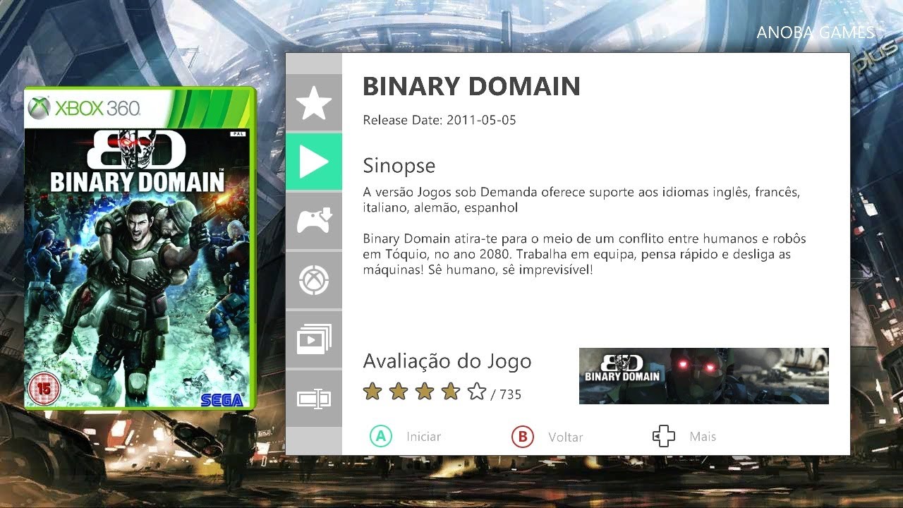 15 Minutos Jogando: Binary Domain (Xbox 360) Full HD - 1080 - YouTube