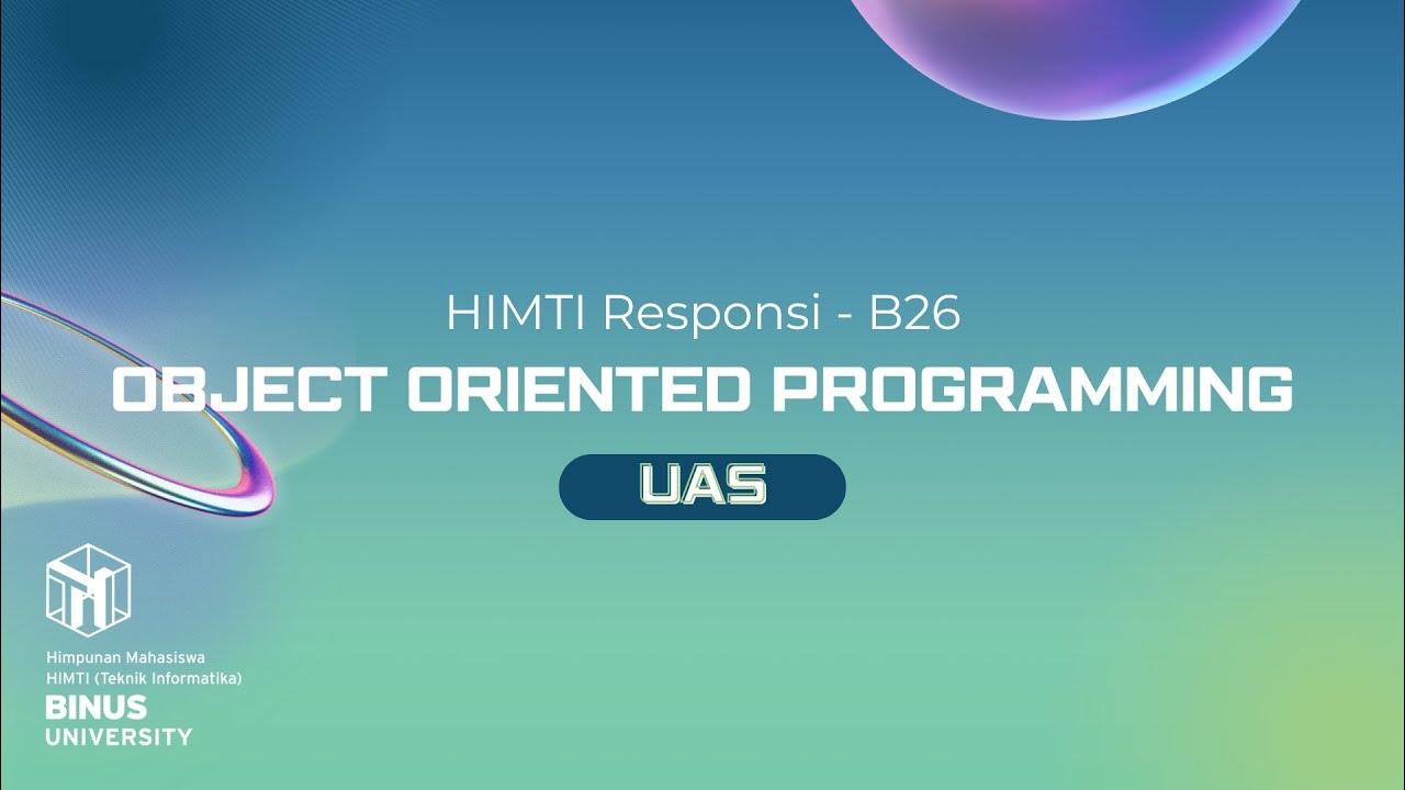 Himti Responsi Object Oriented Programming Youtube