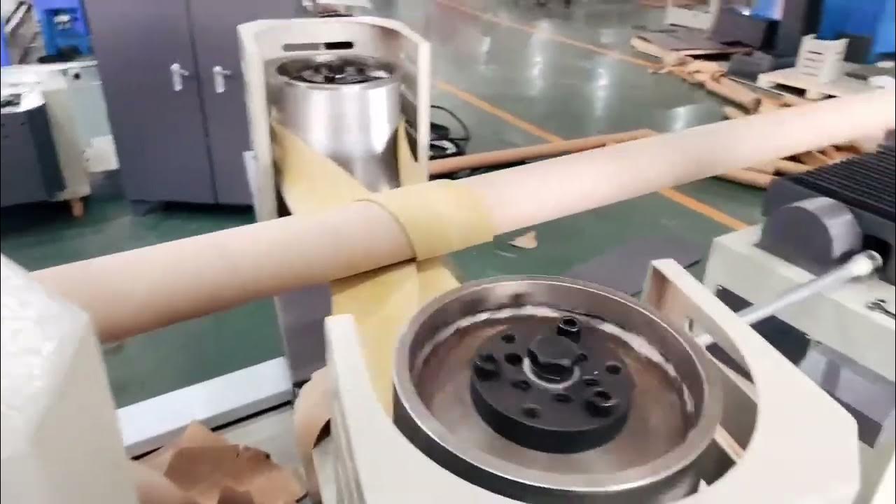 Spiral Paper Tube Core Making Machine - YouTube
