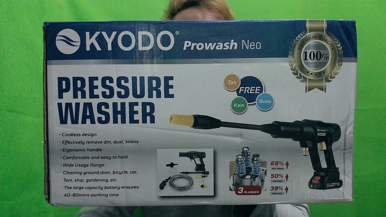 Unboxing & Review tipis Kyodo Prowash Neo Jet Cleaner Cordless - YouTube