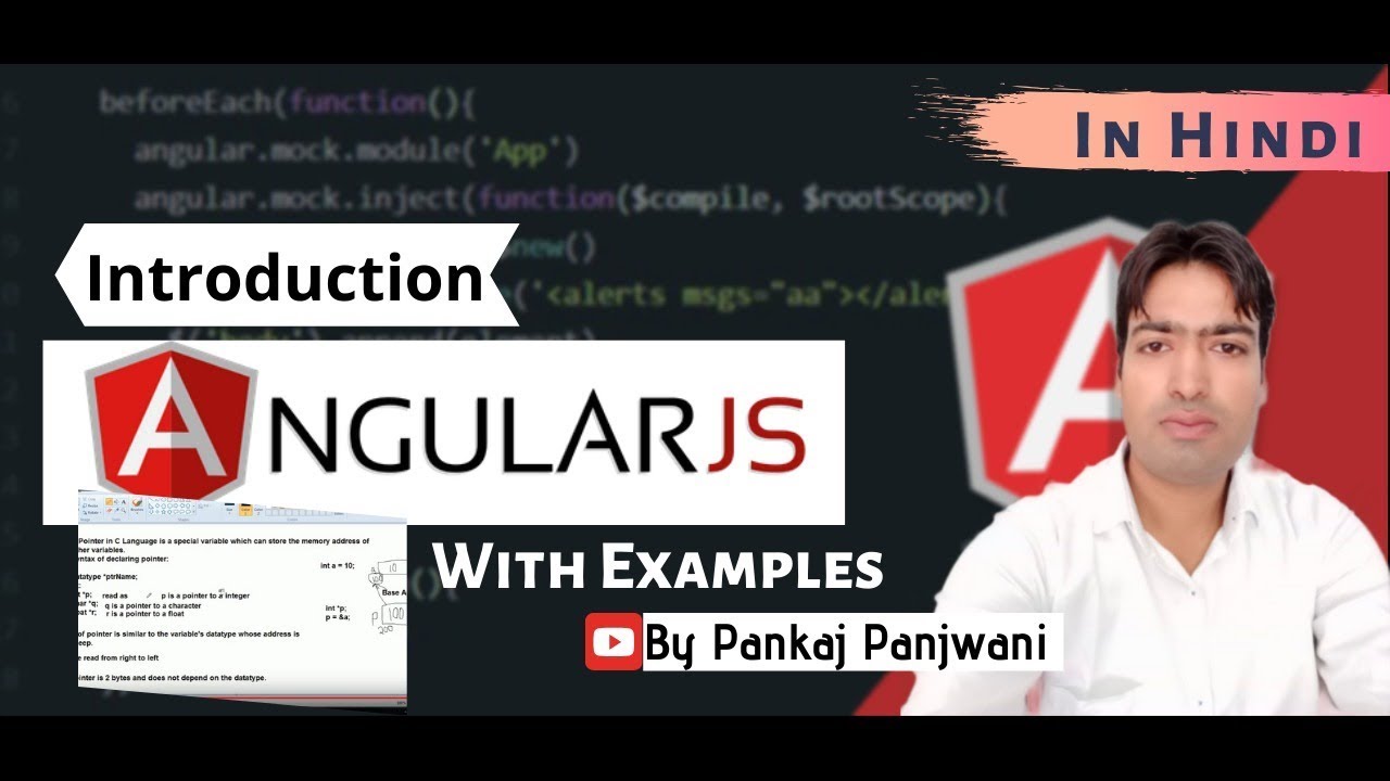 1 Angularjs In Hindi Introduction First Example Yct Academy Youtube