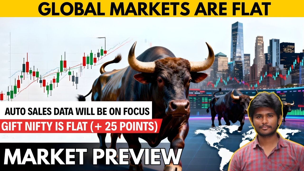AUTO SALES DATA CAN DRIVE THE NIFTY TODAY & MARKET PREVIEW | Buvanesh ...