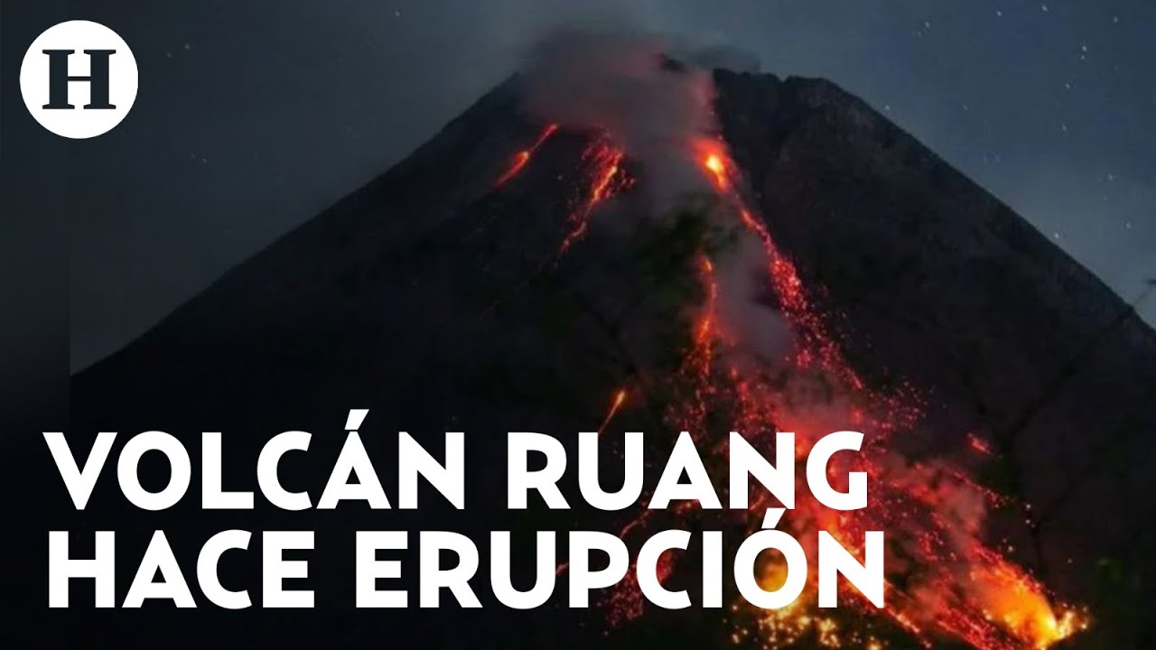¡Impactante! Volcán Ruang hace erupción en Indonesia y causa desalojo ...