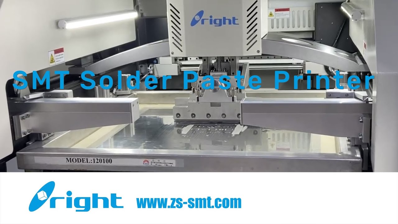 How does the solder paste printer work in the SMT process? #smt # ...