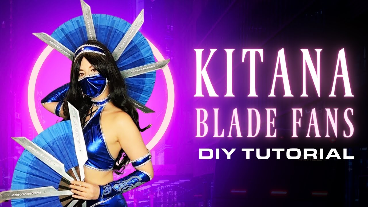 KITANA'S BLADE FANS Prop Tutorial: Step-by-Step DIY Cosplay | Mortal Kombat - YouTube