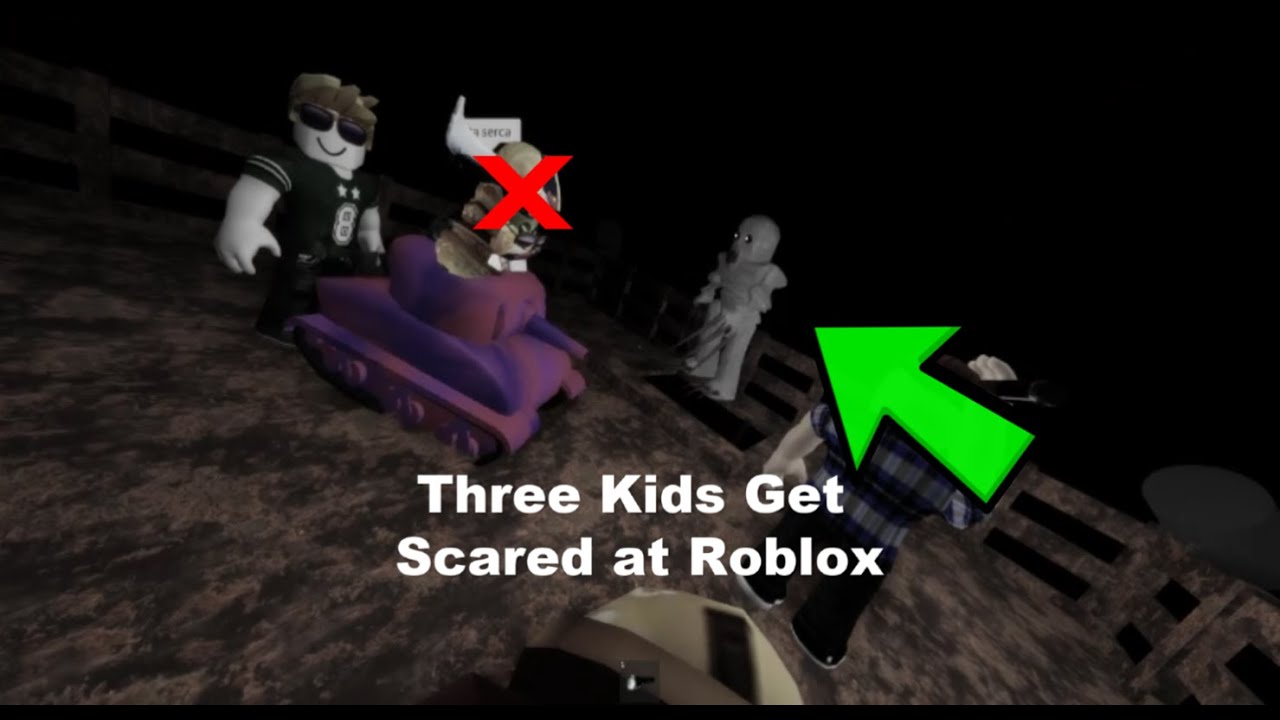 3 Kids Get Scared At Roblox Horror Games. - YouTube