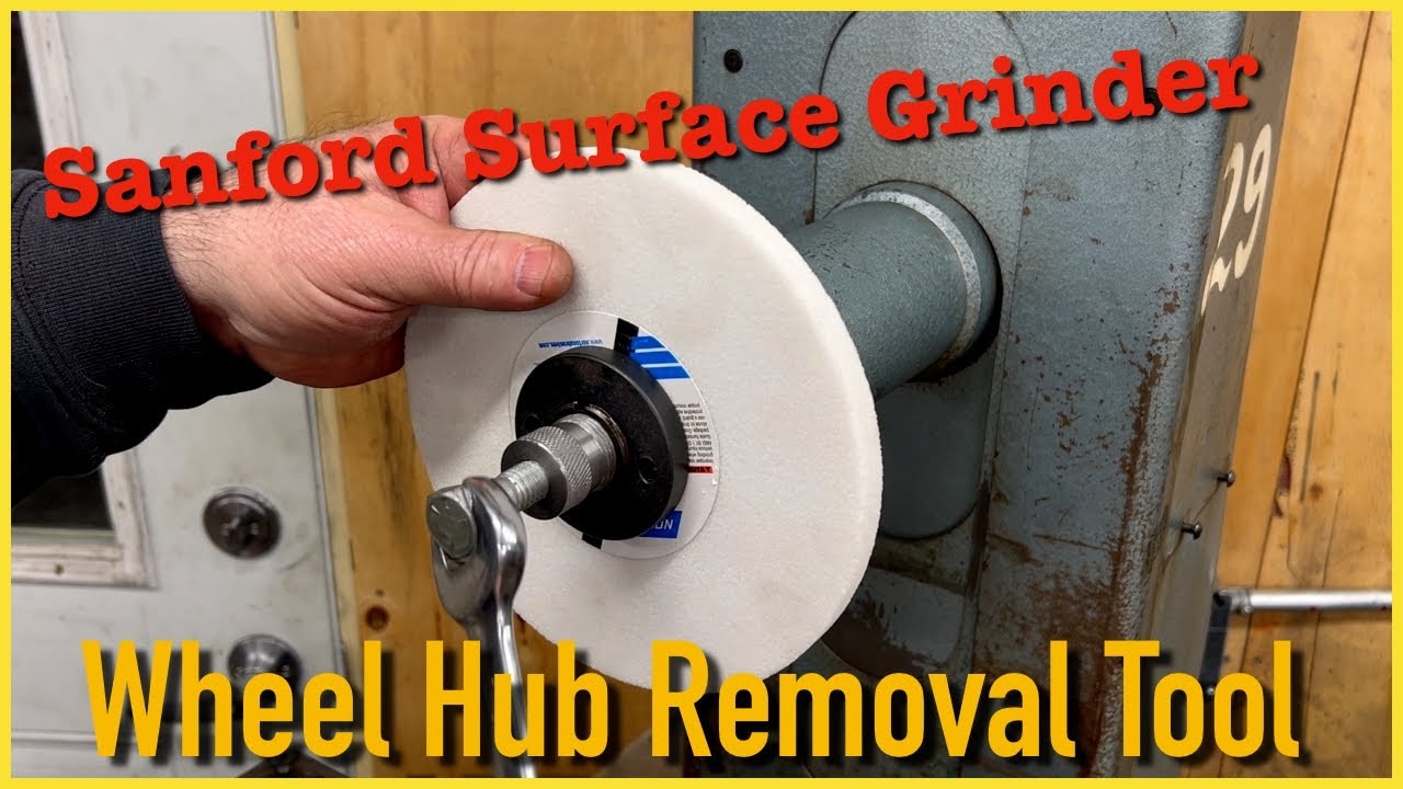 Sanford Surface Grinder - Wheel Hub Removal Tool - ASMR - YouTube