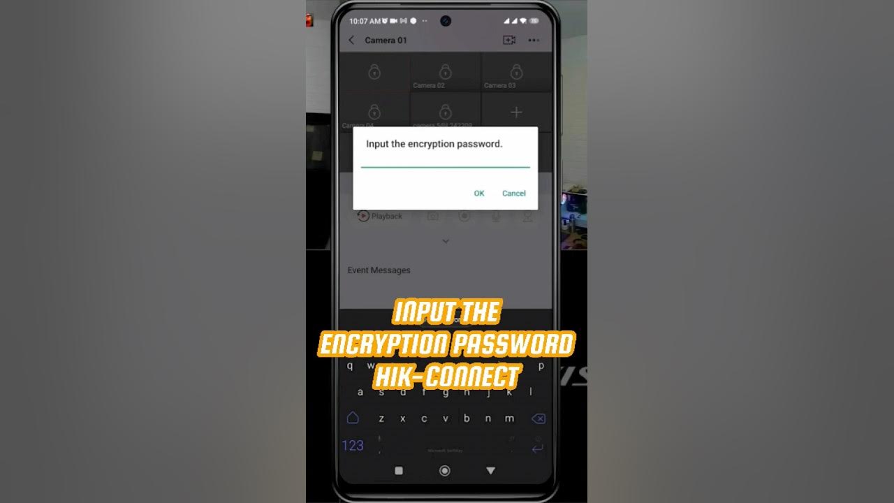 Input The Encryption Password Hik-Connect #cctv #hikvision #cctvcamera - YouTube