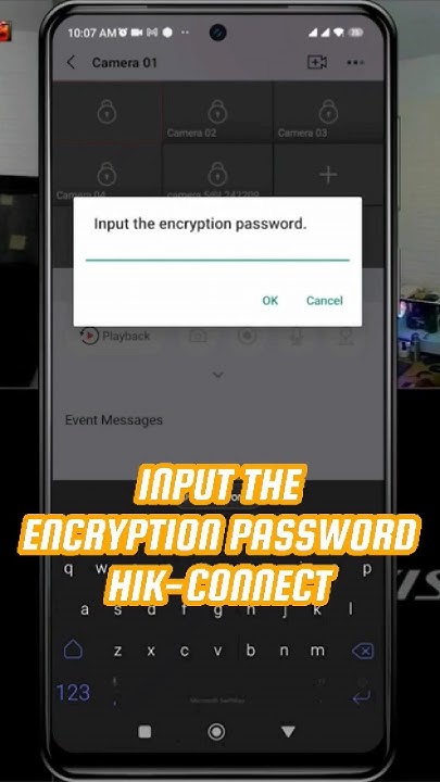 Input The Encryption Password Hik-Connect #cctv #hikvision #cctvcamera - YouTube