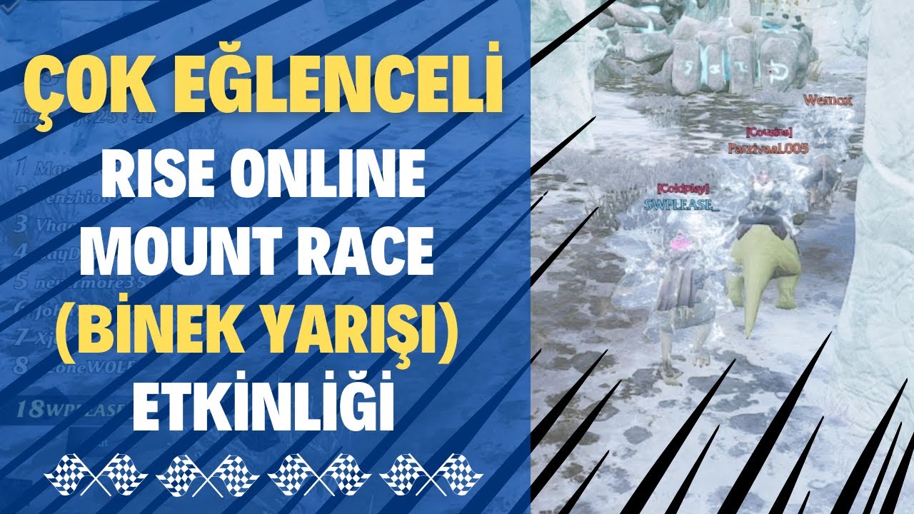 Rise Online Mount Race (Binek Yarışı) Etkinliği - Son düzlükte arayı ...