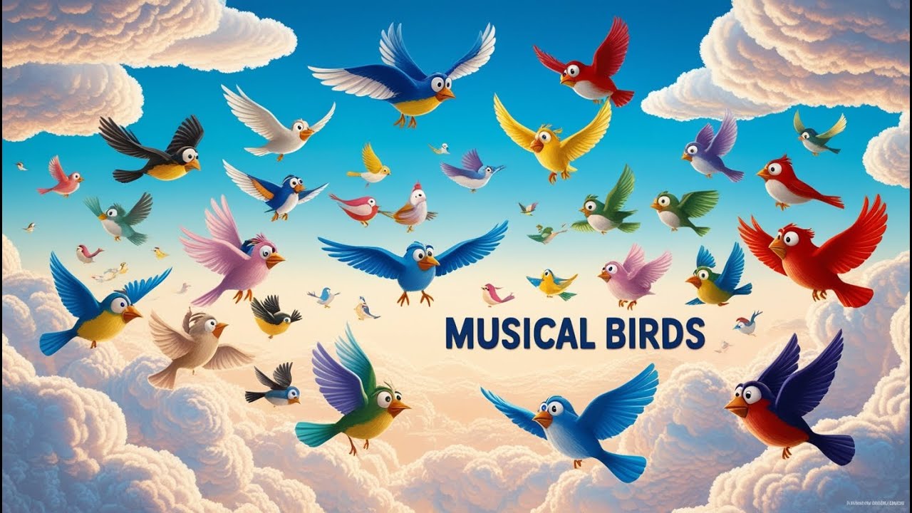 Musical Birds🦜🦚🦩🦆 | Peppy Pop | Birds | Singing | Rhymes | Kids Songs ...