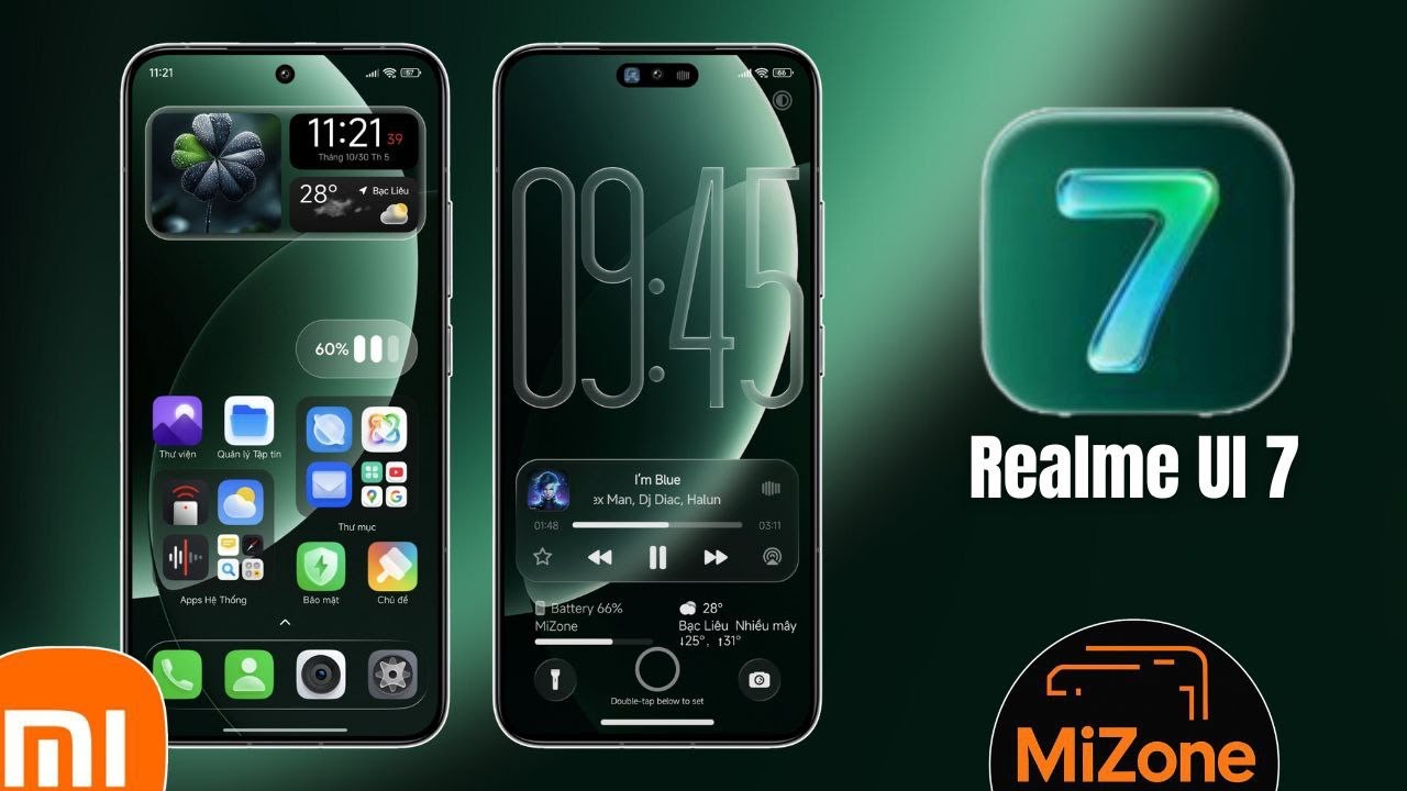 Giao Diện Realme UI 7 Với Dynamic Island Màn Hình Khóa & Widgets Đa Tác ...