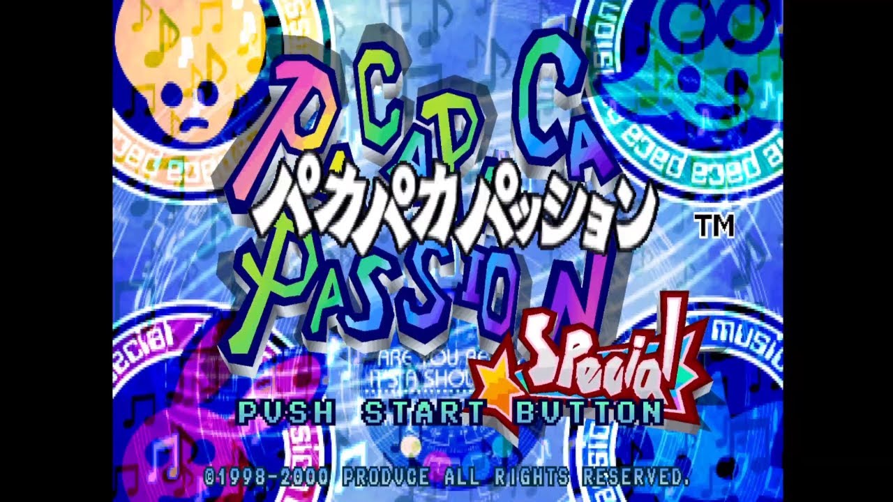 Paca Paca Passion Special - Sony PlayStation - Intro & Title Screen ...