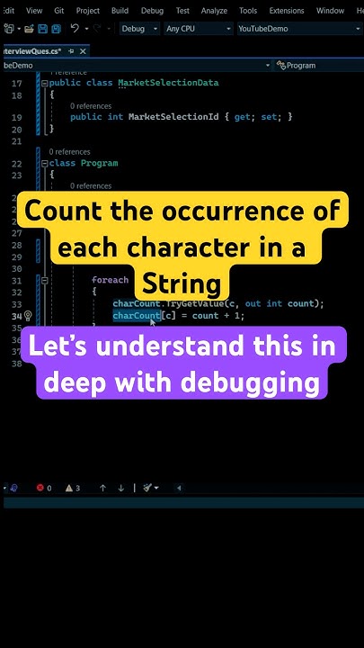 How To Count The Occurrence Of Each Character In A String Shorts Coding Csharp Dotnet Youtube