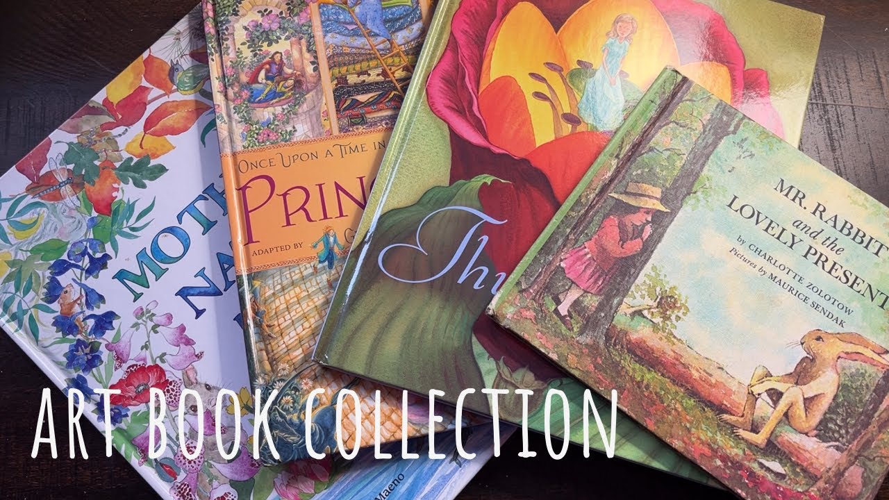 my art books | flipping through beautiful picture books - YouTube
