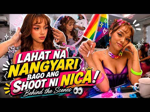 LAHAT NA NANGYARI BAGO ANG SHOOT NI NICA! BEHIND THE SCENE 🎬 