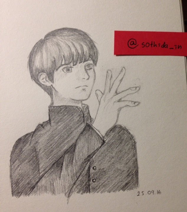 Drawing Shigeo (Mob ) from Mob Psycho 100 - YouTube