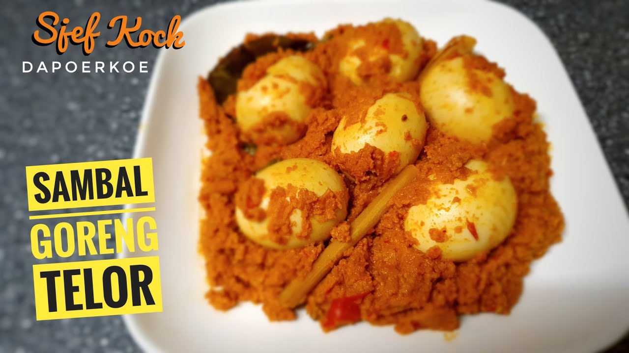 Sambal Goreng Telor Recept | Eieren in Pittige Saus | Indonesische ...