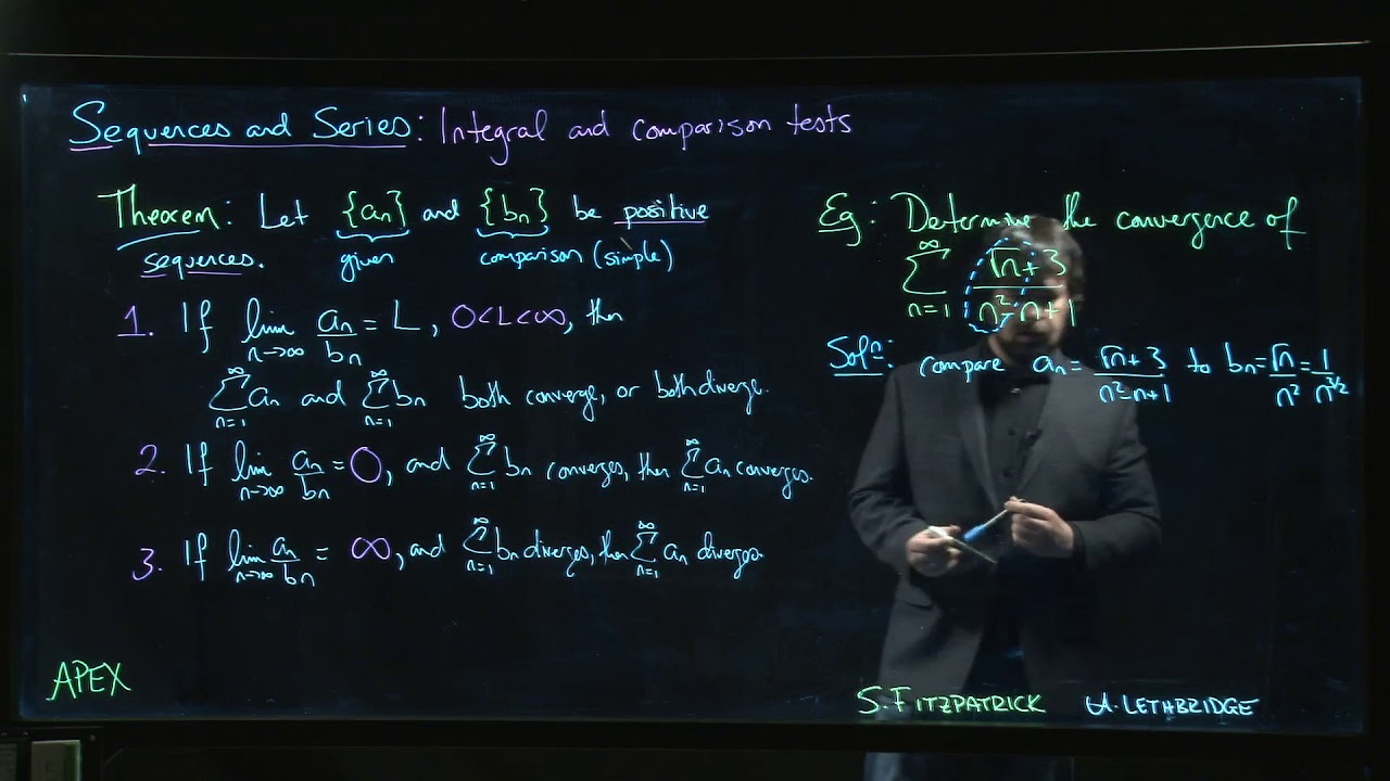 Sequences and Series: Integral and Comparison Tests - 11. Example ...