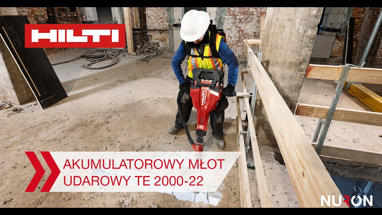 Akumulatorowy młot udarowy Hilti Nuron TE 2000-22 - YouTube