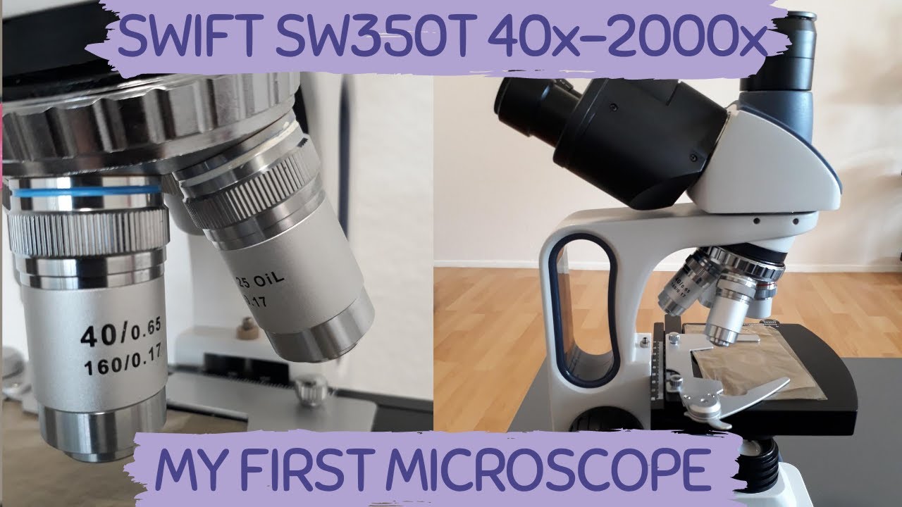 MICROSCOPE FOR PERSONAL USE. MY FIRST MICROSCOPE. SWIFT SW350T 40x ...