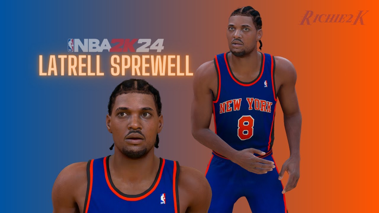 Latrell Sprewell Face Creation NBA 2K24 - YouTube