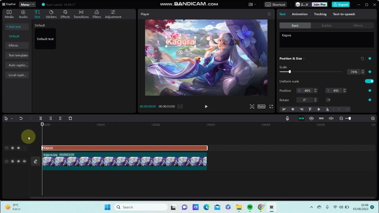 How to Use Keyframe Feature to Create Moving Text Effect in CapCut Apps Easily? | Easy Tutorial ...