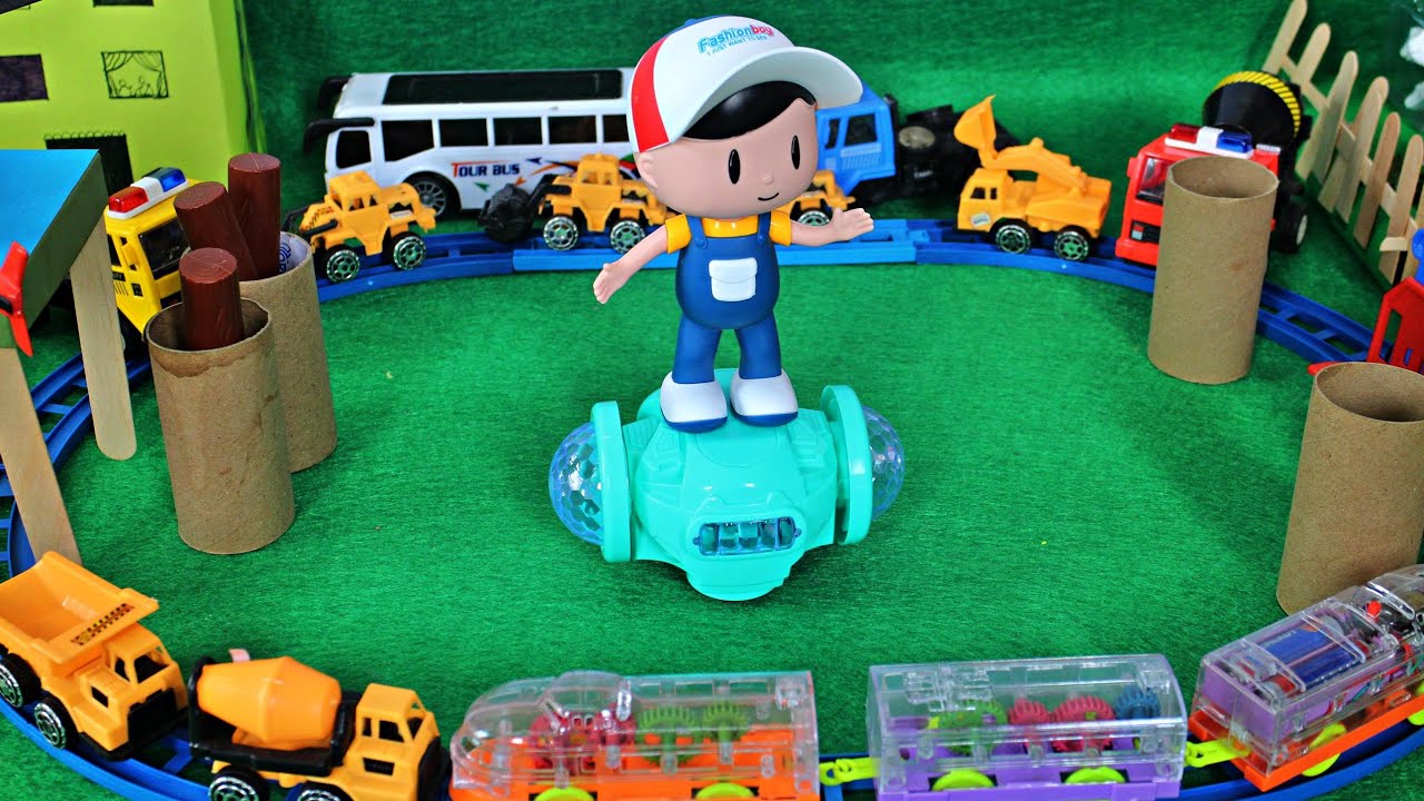 Kiki Toys for fun | Toy Tractor | Toy Helicopter | Toy JCB | Toy Train ...