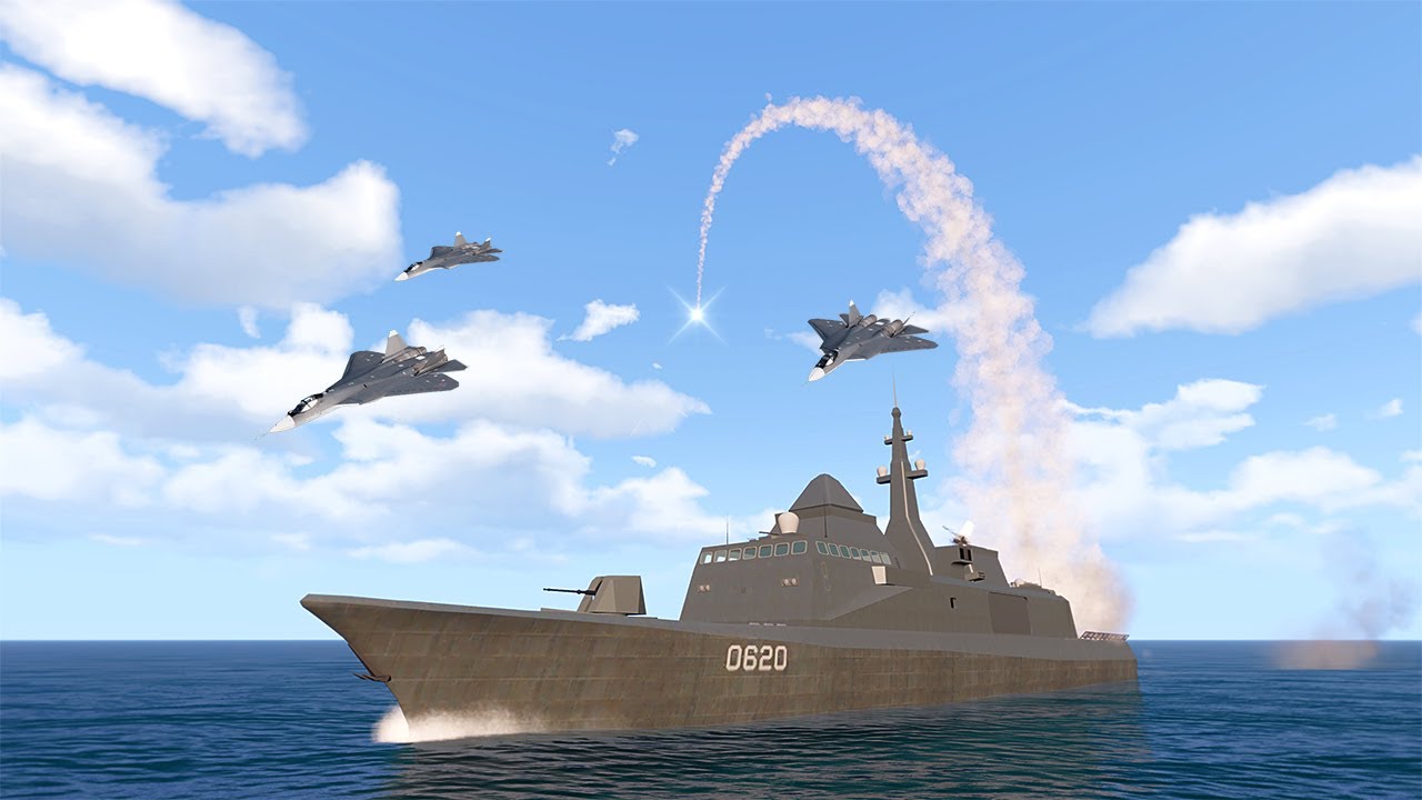 Ukraine Battleship VLS Missile Destroyed Russian SU-57 Fighter Jets at ...