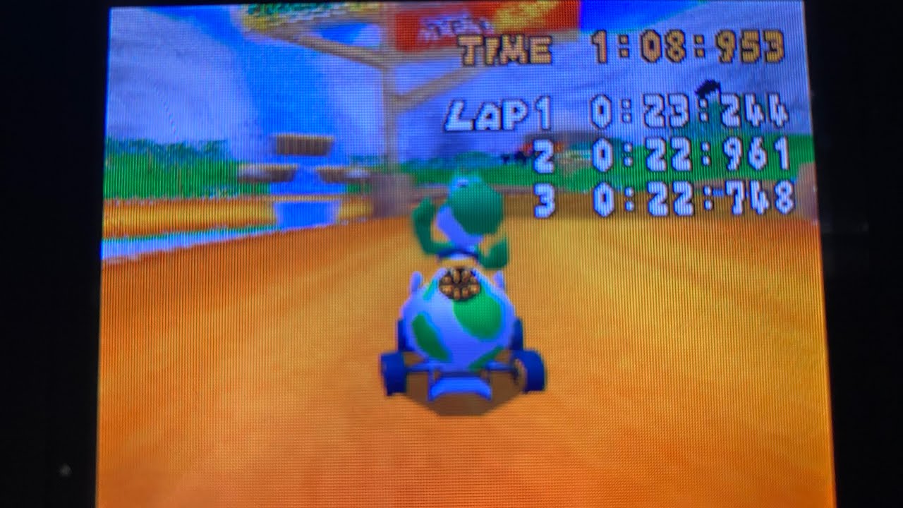 MKDS 3lap PB yoshi falls (10 yrs old!!) 1:08 - YouTube