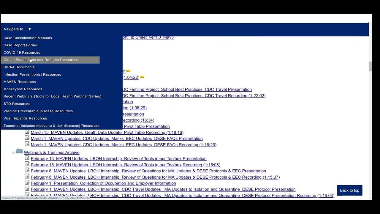 Overview of New MAVEN Help Section Features - September 2022 - YouTube
