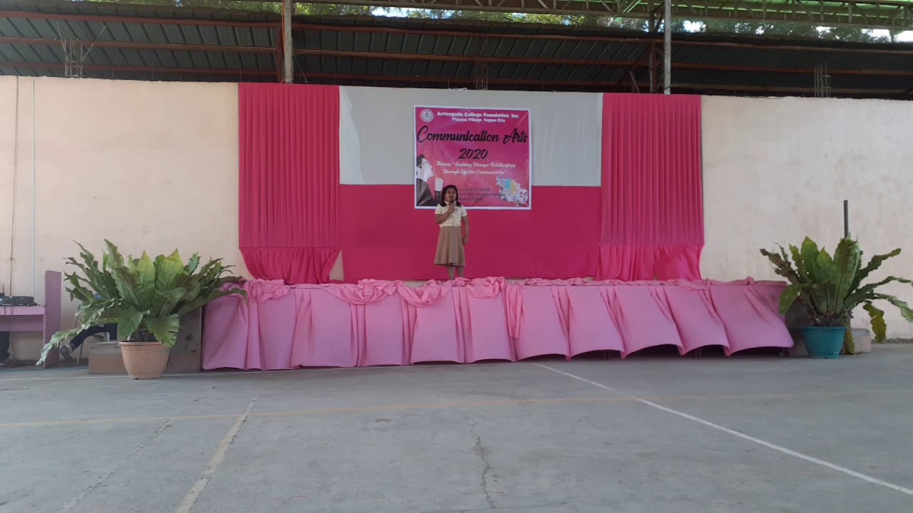 Bad girl declamation piece champion - YouTube