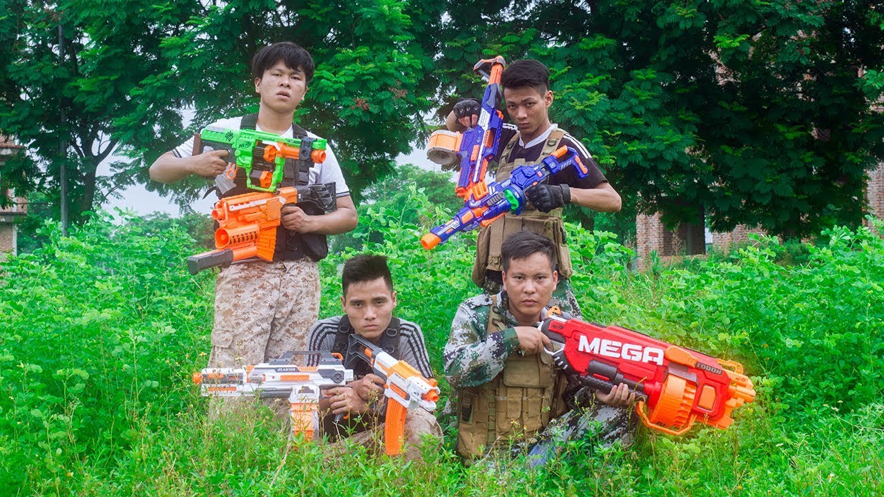 Nerf War: Special Army Nerf Battle The Enemy Rescue Younger Archer NERF ...