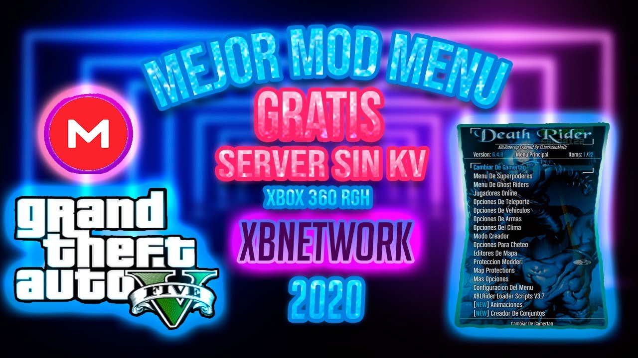 EL MEJOR MOD MENU GTA 5 GRATIS XBOX 360 RGH/JTAG 2020 + SERVER NO KV ...
