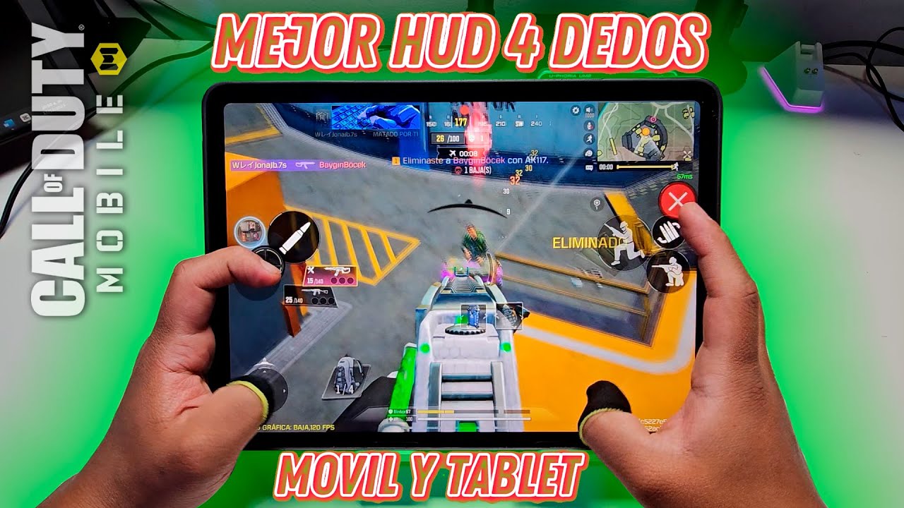 El mejor HUD a 4 dedos para COD MOBILE 2024 - YouTube