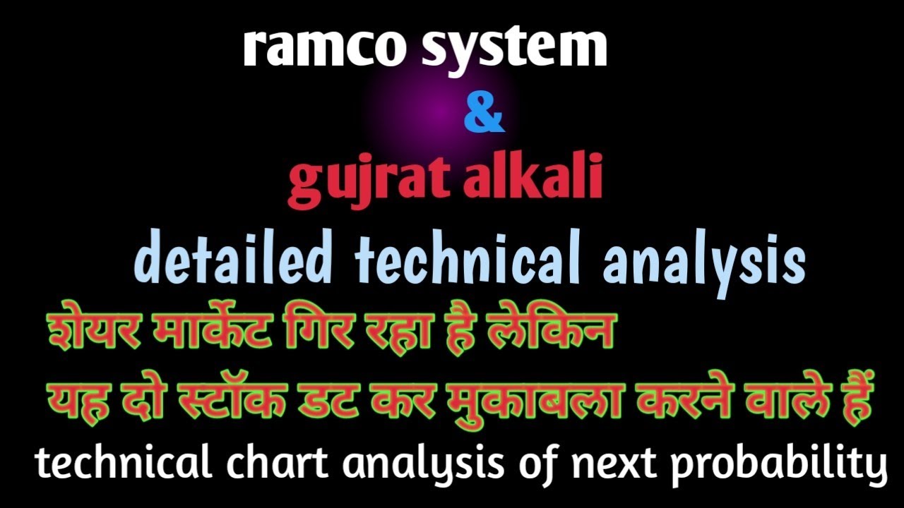 ramco system share news | gujrat alkali stock price | मार्केट गिरा फिर ...