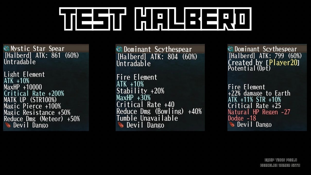 Test Halberd | Toram Online - YouTube