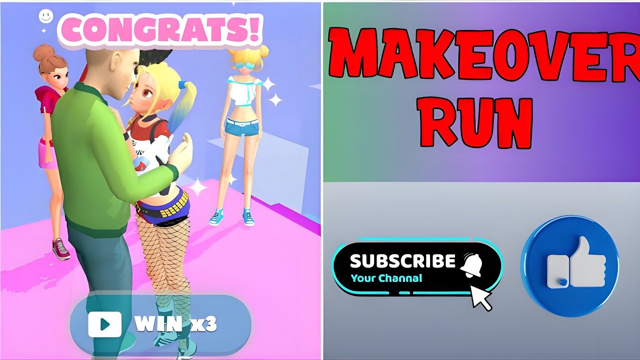 Makeover Run Gameplay Video || All MAX LEVEL || #gameplay #ads game - YouTube