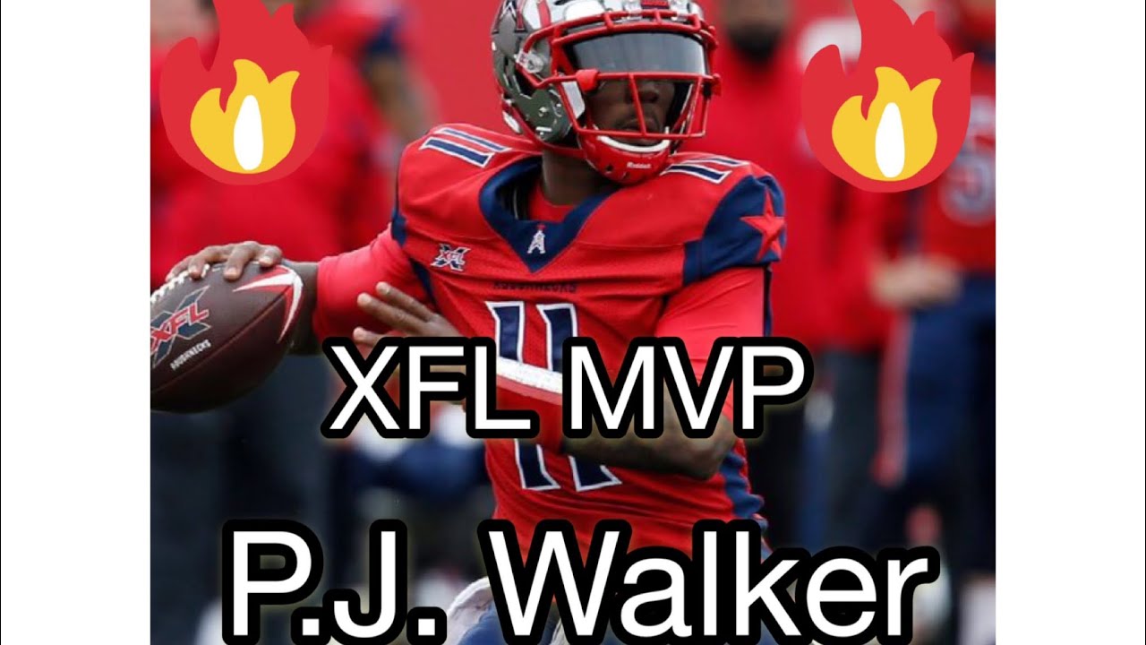 P.J Walker XFL Highlights - YouTube