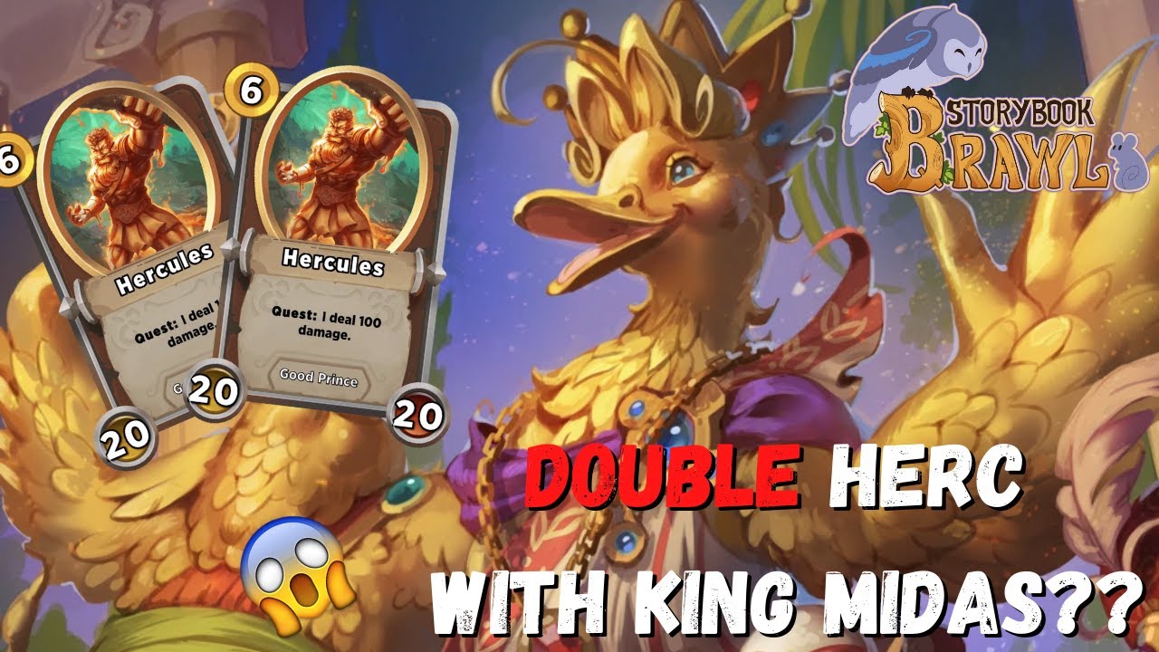 DOUBLE Herc With King Midas??? | Storybook Brawl | Gameplay - YouTube