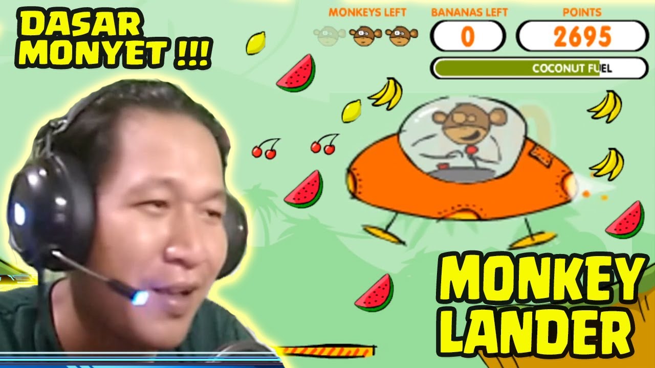 GAME APAAN INI, ! DASAR LU MONYET ... MONKEY LANDER - YouTube