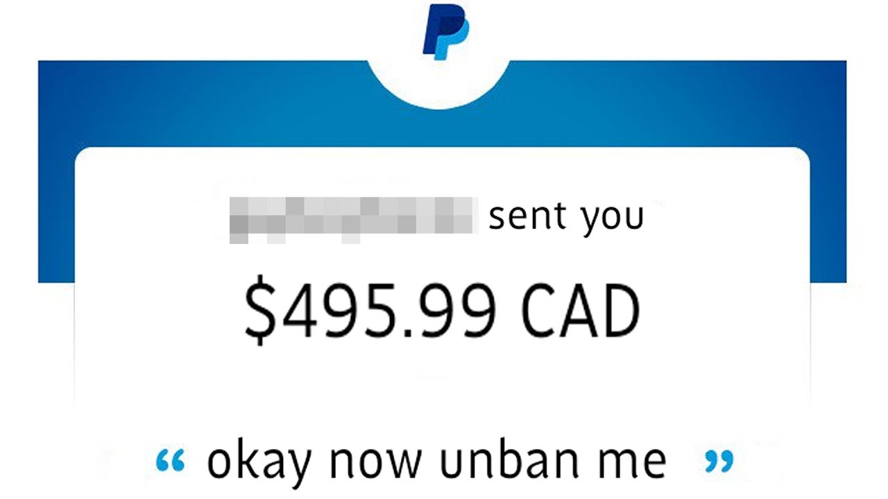 HACKER SENT ME $500 PAYPAL TO UNBAN HIM ON MINECRAFT... - YouTube