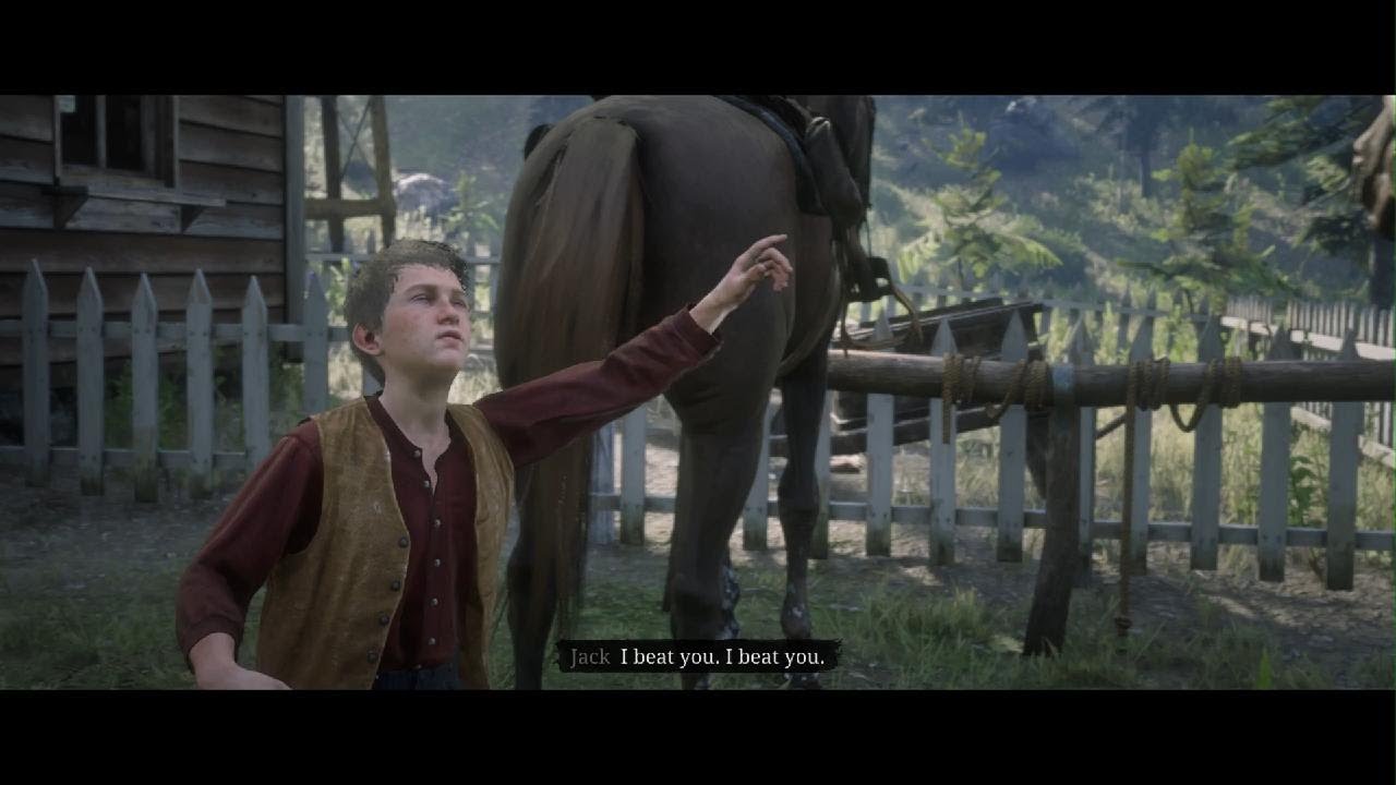 RDR2 - John gives Lil-Jack confidence. - YouTube