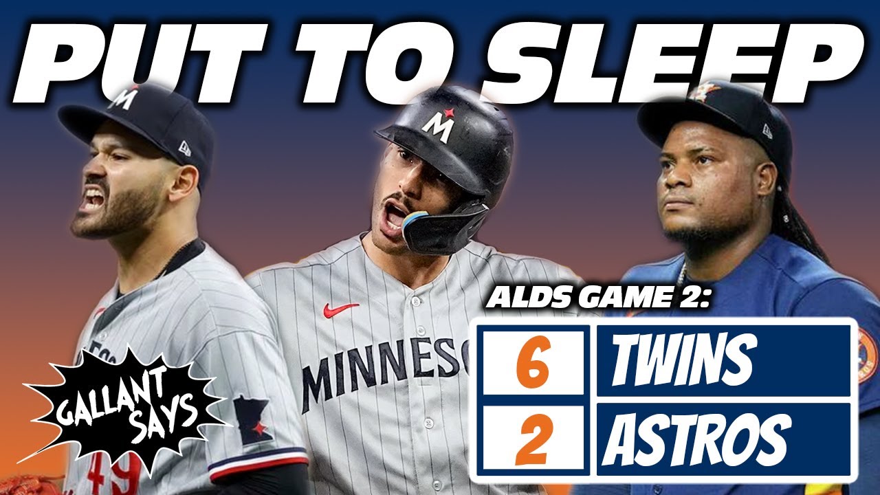 INSTANT REACTION: #Twins BULLY #Astros 6-2 to even ALDS at 1-1 😅 - YouTube
