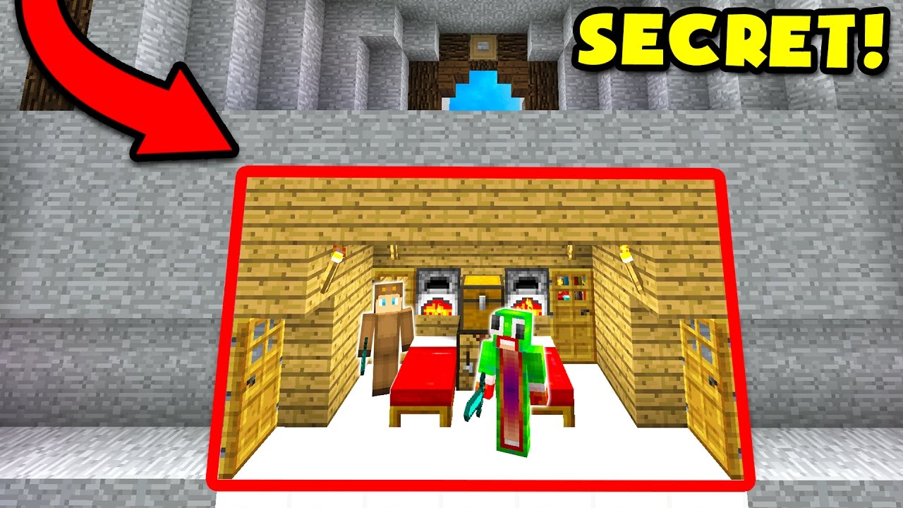 100% SECRET UNDERGROUND MINECRAFT HOUSE! - YouTube