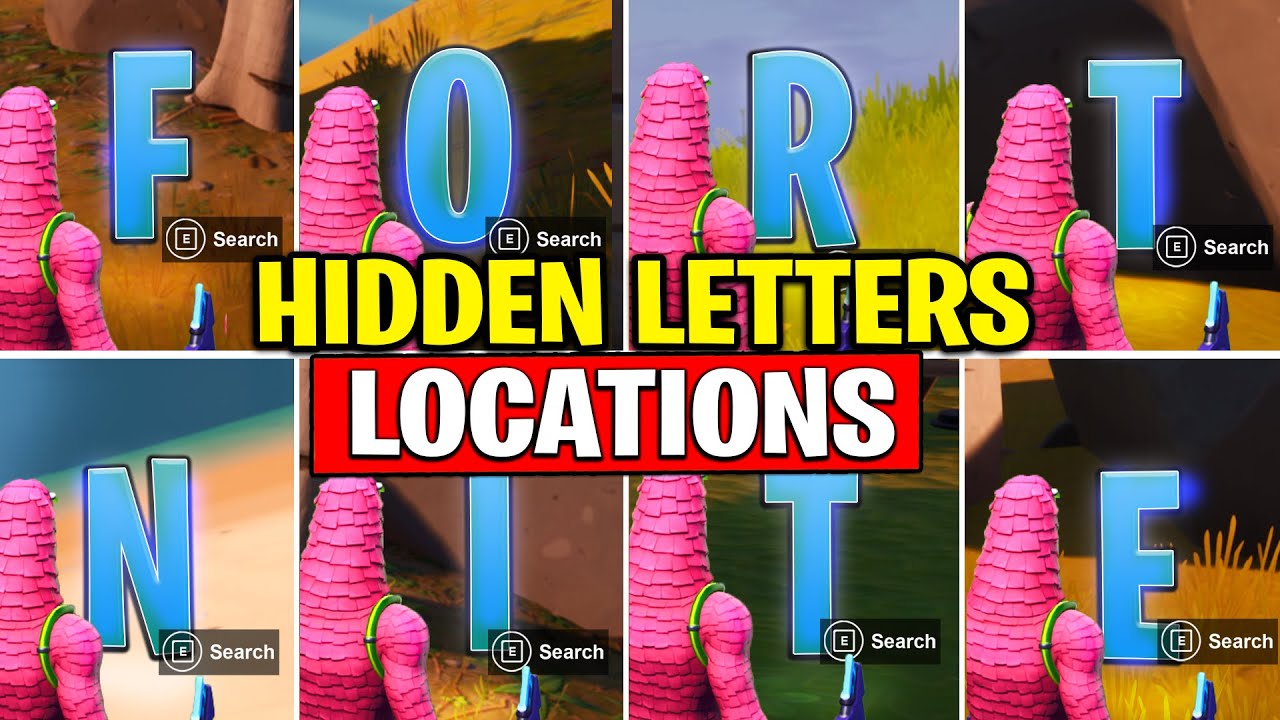 COLLECT F-O-R-T-N-I-T-E LETTERS HIDDEN in Loading Screen Fortnite ...