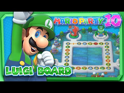 Mario Party 10 - Luigi Board (4 Player Amiibo Party Mode) - YouTube